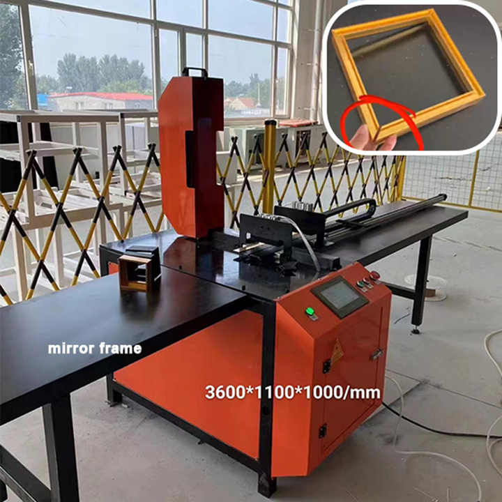 CNC Auto Aluminum Mirror Frame Making Machine Profile Cutting Saw Machine