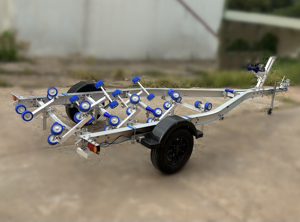 Aluminum Boat Trailer With VIN&DOT Inflatable Boat Trailer Wobbly ...