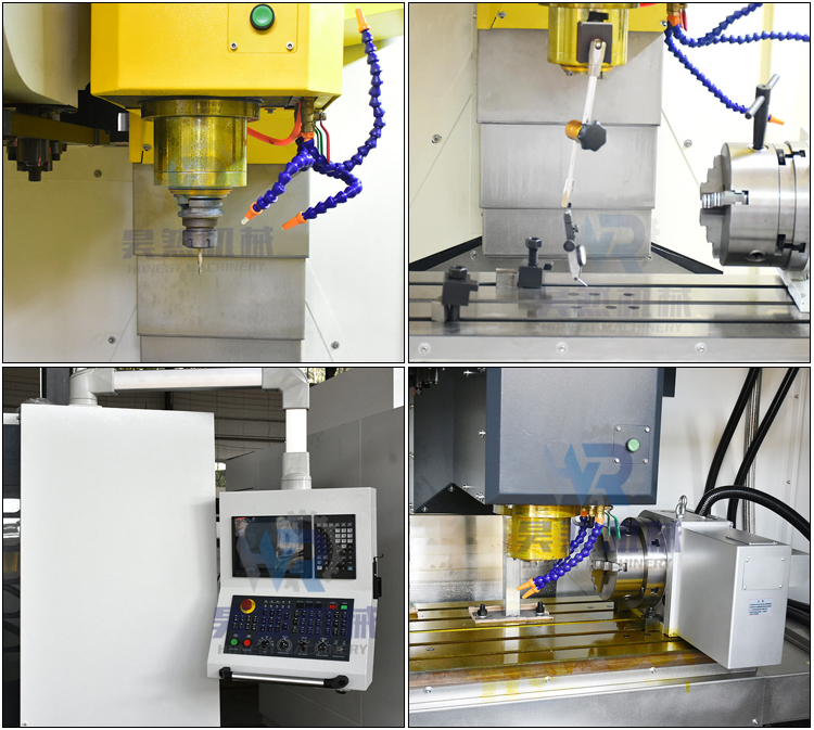 Vmc 1050 Heavy Duty 4 Axis Cnc Vmc Machine Design For Metal Cutting