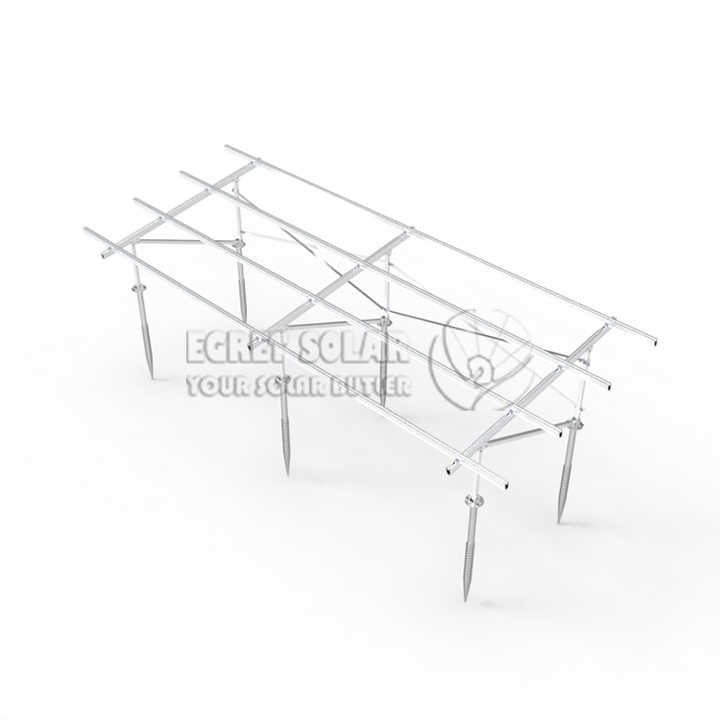 Galvanized Steel Pole Mounting PV Module Pile Ramming Structure