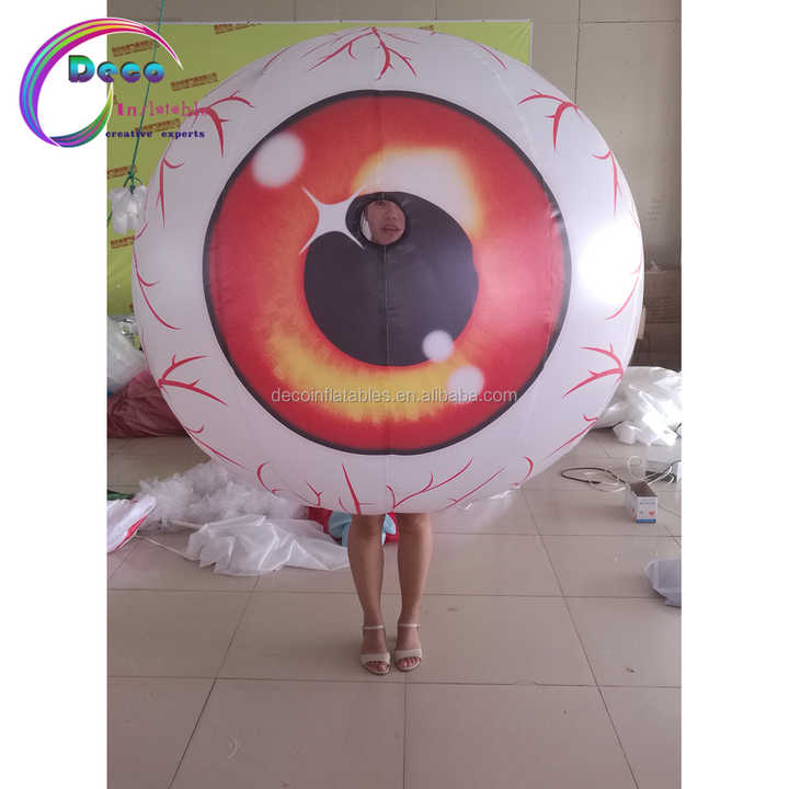 Inflatable Eyeball Costume - Fashionable Walking Party Gear