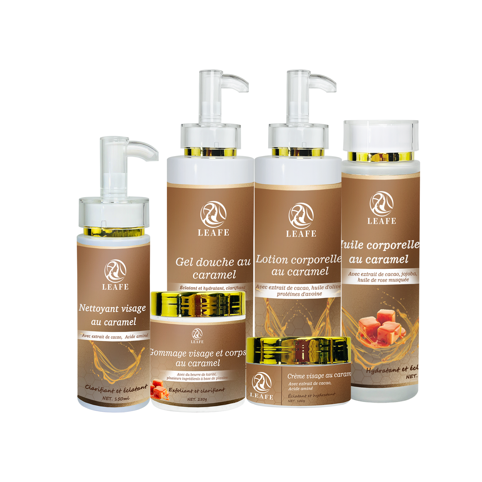 Private Label Caramel Whitening Skincare Set Body Lotion Care Products ...