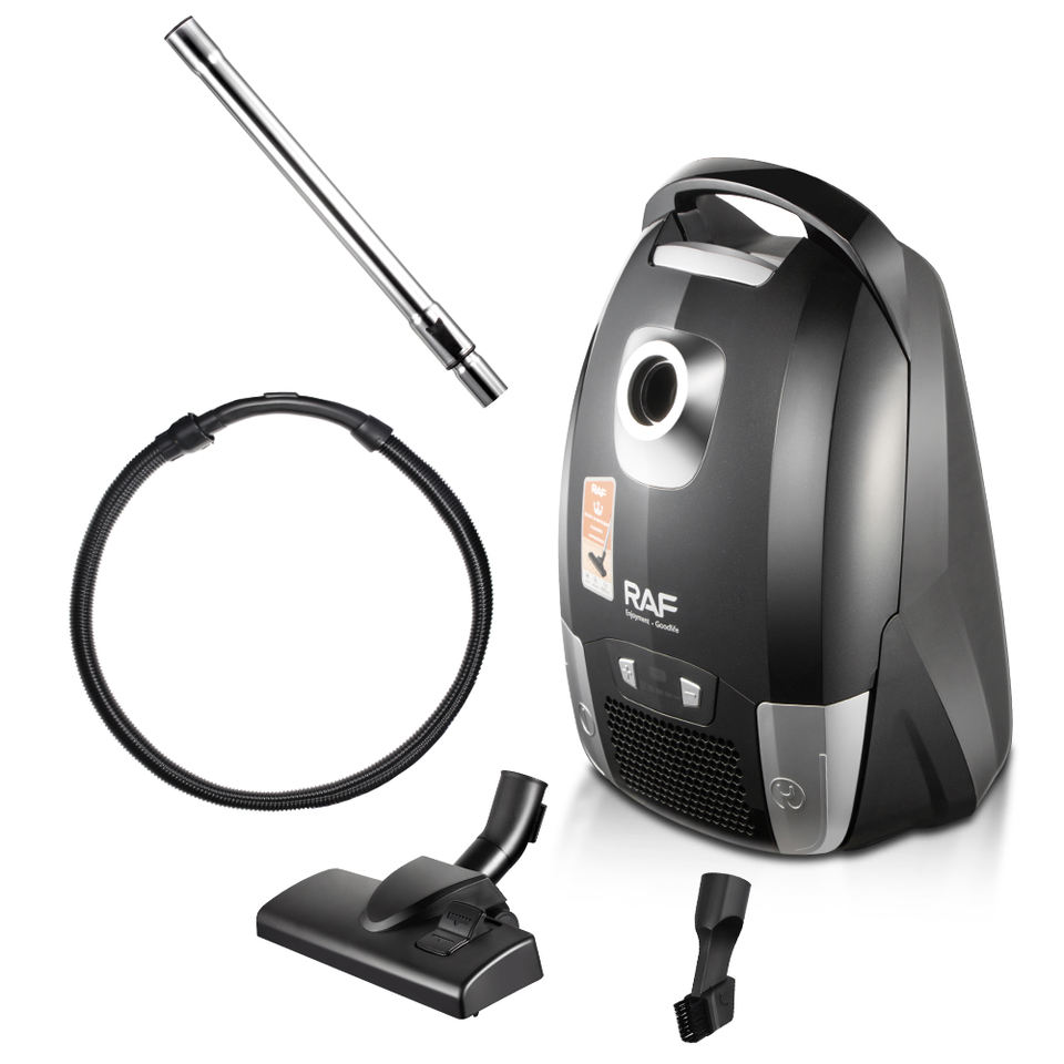 RAF Canister Vacuum Cleaner - 1400W Dry Bagged Vacuum with Adjustable ...