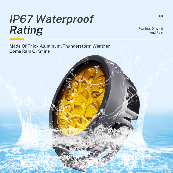 4.5 Inch 70W Car LED Work Light - Bright, Durable, and Universal