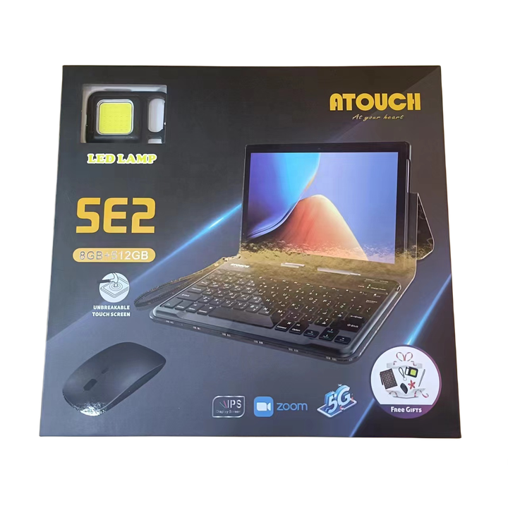 ATOUCH SE2 10.1" Android 13.0 Tablet PC - 8GB RAM, 512GB Storage, USB ...