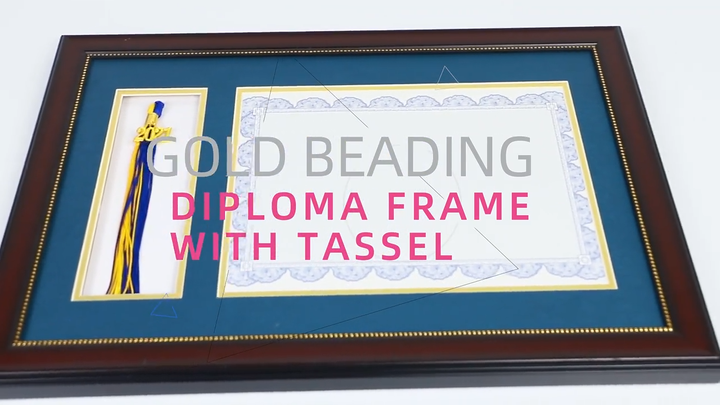 Wholesale A4 Diploma Tassel Frame Graduation Certificates Frame Elegant ...