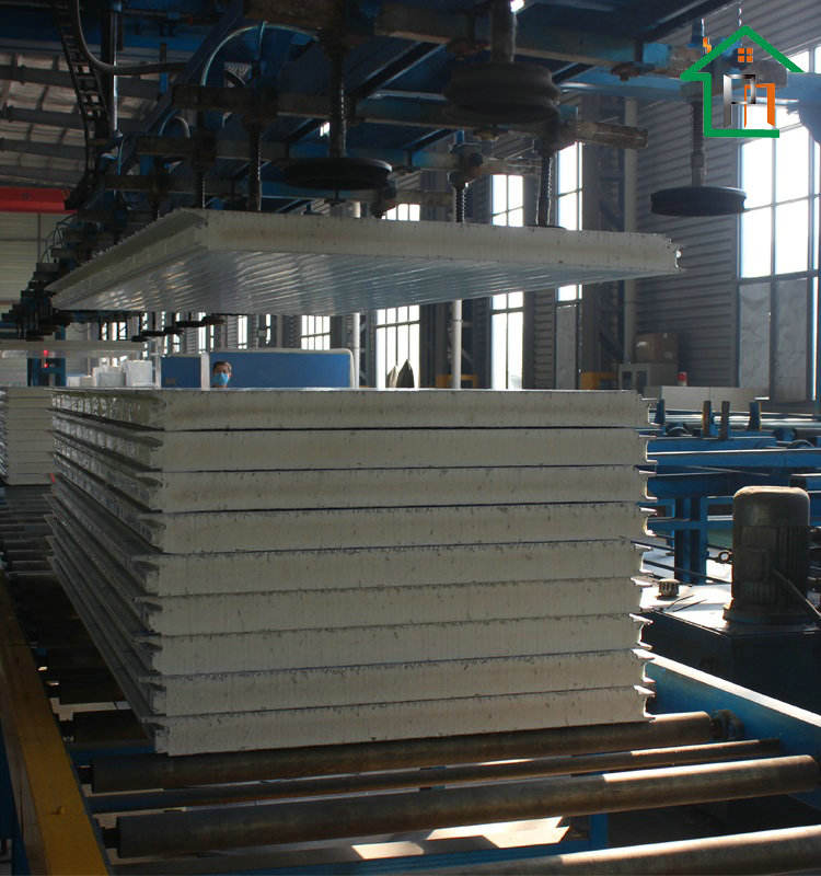 Sandwich Panel PUR 80mm Thickness Thermal Insulation Energy Efficiency ...
