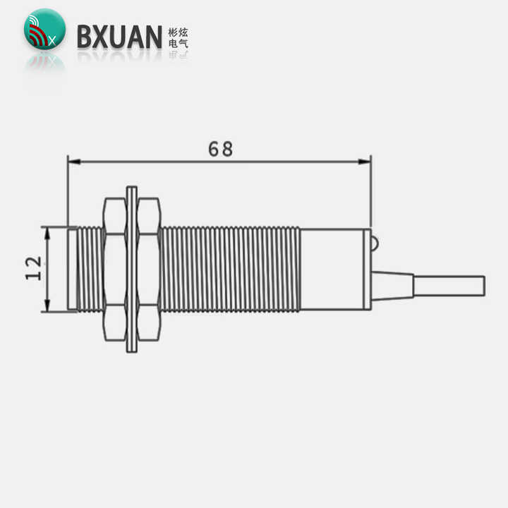 BXUAN Four Wire Output PNP NO+NC Detection Distance 10cm Laser Diffuse Reflection Photoelectric ...