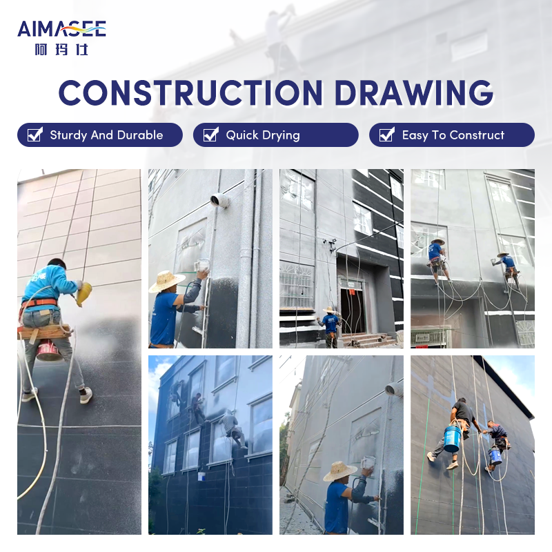 Acrylic Emulsion Coating Wall Paint Eco-Coating Water-In-Sand Finish ...