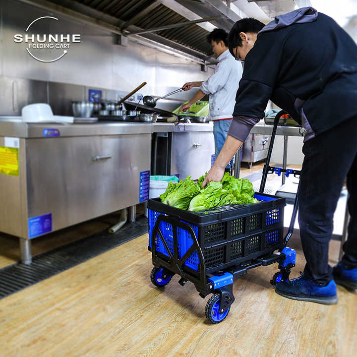 FW-90TP Multi Functional Small Folding Shopping Carrying Cart Four ...