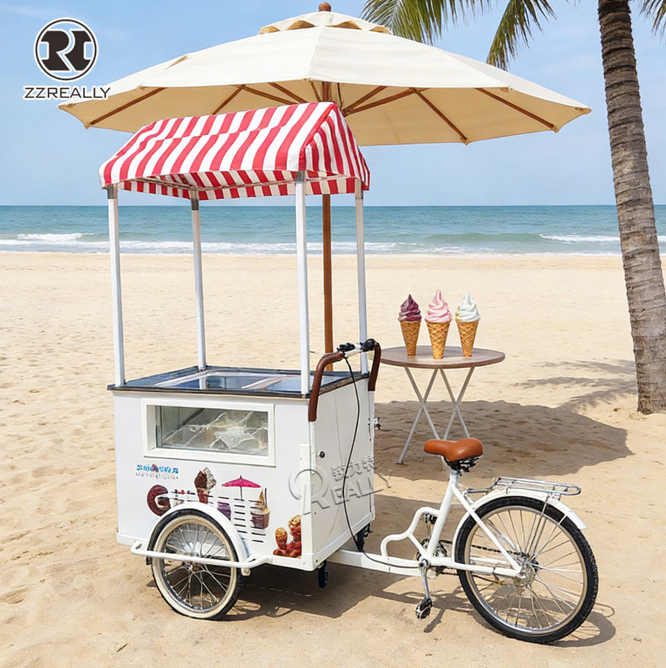 Mobile Ice Cream Gelato Cart - Efficient & Eco-friendly