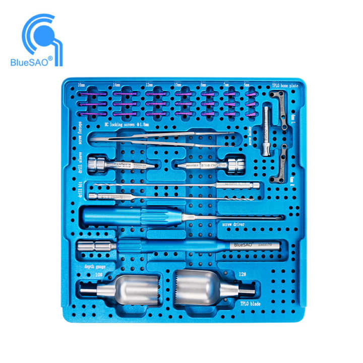 Bluesao Veterinary TPLO Kit - Mini Bone Plate Set for Dog Surgery