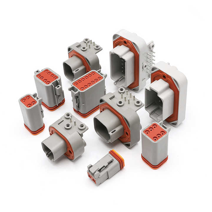 DT Connector PCB Mount Header 2pin/4pin/6pin/8pin/12pin Automotive Connector DT13-2P DT13-4P ...