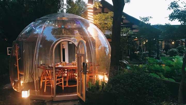 Pc Dome Tent Prefab Garden Igloo Transparent Glamping Dome Sun House ...