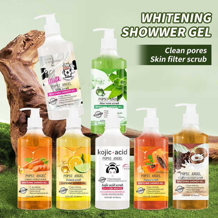 Private Label Hydrating Body Wash Scrub - Exfoliating & Whitening