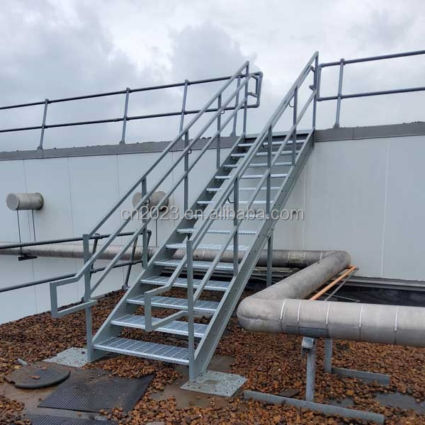 Outdoor Steel Grating Stair Treads - Durable & Anti-Slip