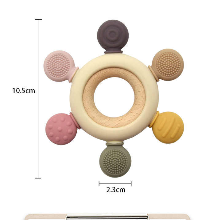 Baby Teething Toys Silicone Teethers BPA Free Silicone Rudder with ...