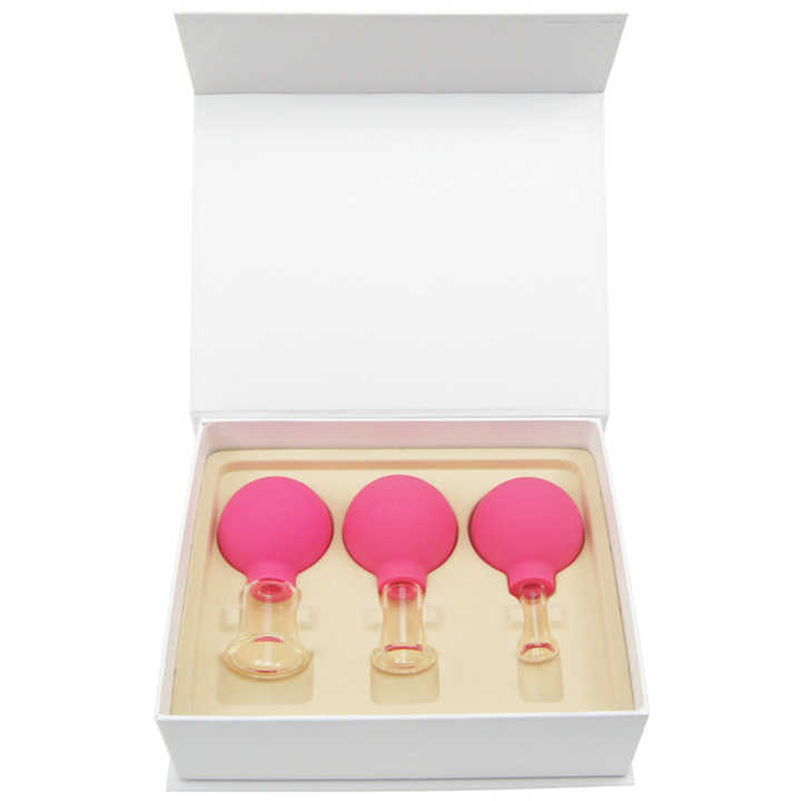 Rubber Suction Bulb Glass Cupping Set 3pcs Anti cellulite vacuum ...