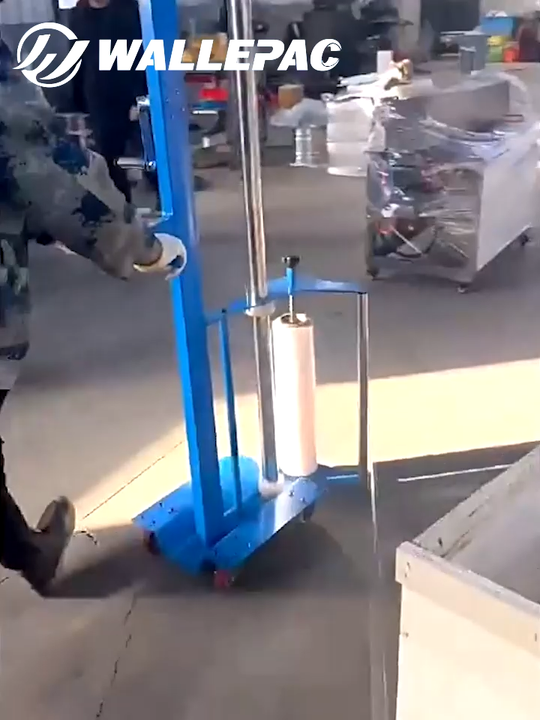 Wallepac Semi-Automatic Stretch Film Wrapping Machine for Efficient ...