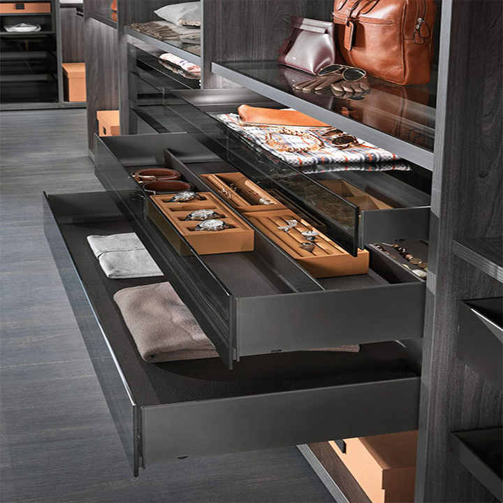 Custom Metal Pull Out Storage Tray for Wardrobe Accessorizing in Living ...