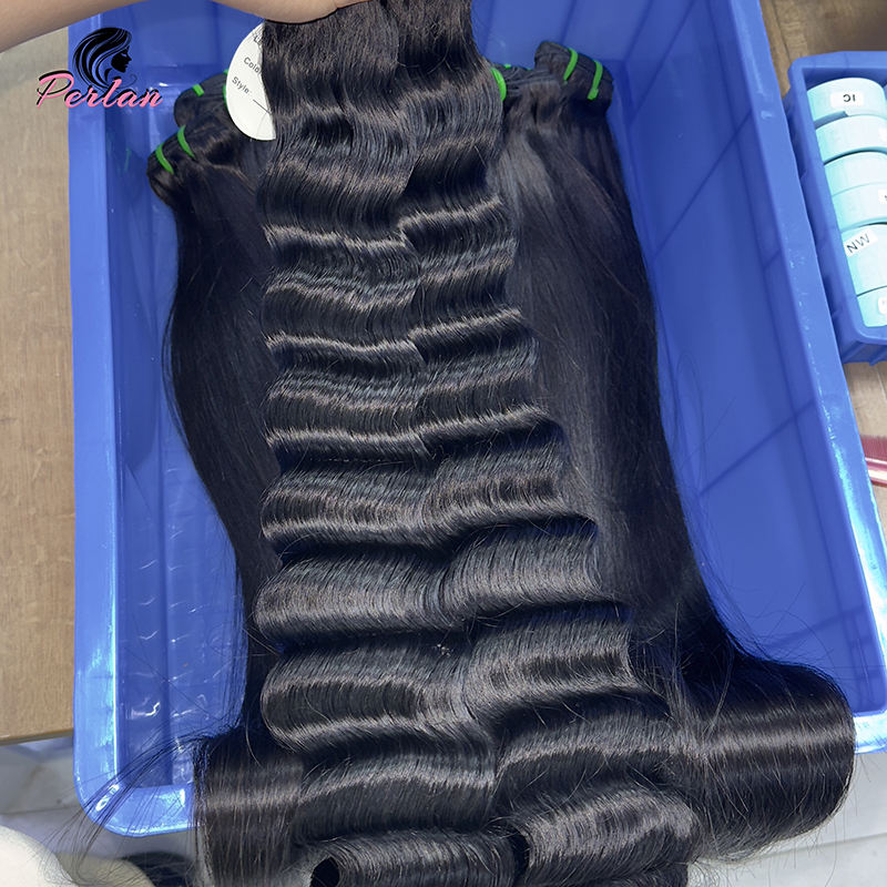 100% Raw Unprocessed Indian Temple Virgin Water Wave Bundles Natural ...