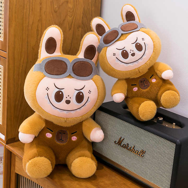 25CM Cute Cartoon Rabbit Labubu Plush Toy Children's Accompany Sleeping ...