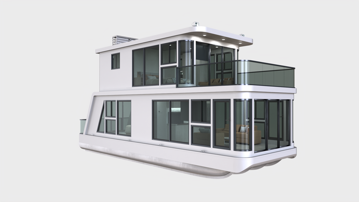 Luxury Floating Houseboat - Customized Aluminium Water House