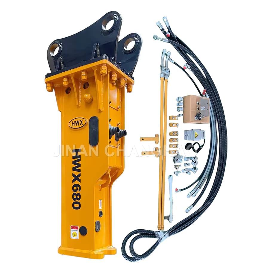 3cx 4cx Backhoe Hydraulic Hammer Rock Breaker with Piping Kit