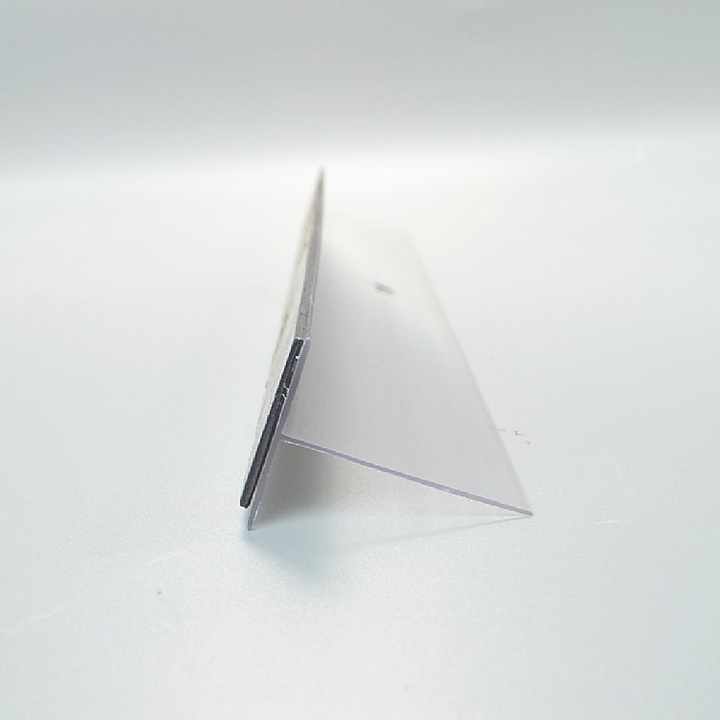 T Shape Divider PVC Strip Shelf Taker Holders for Supermarket