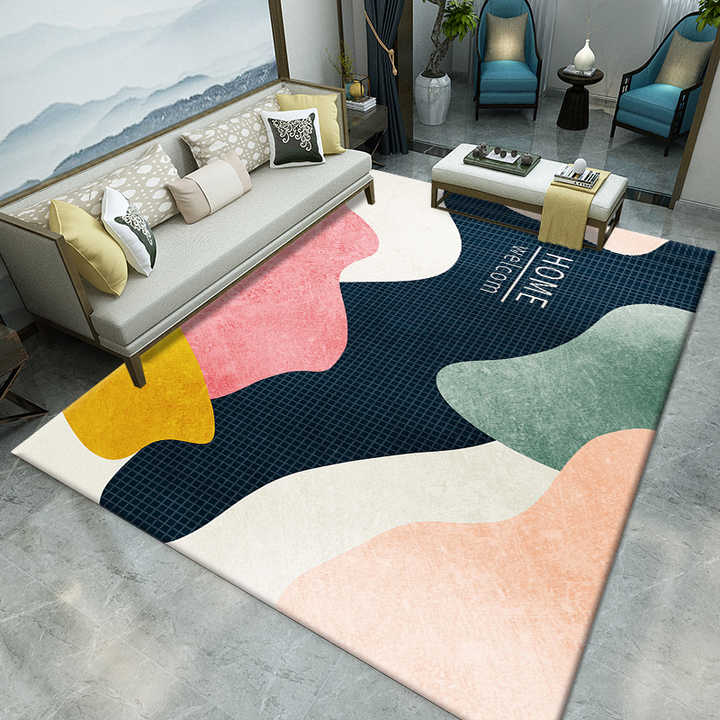 Washable Custom Modern Living Room Area Rugs Home Decoration Interior ...