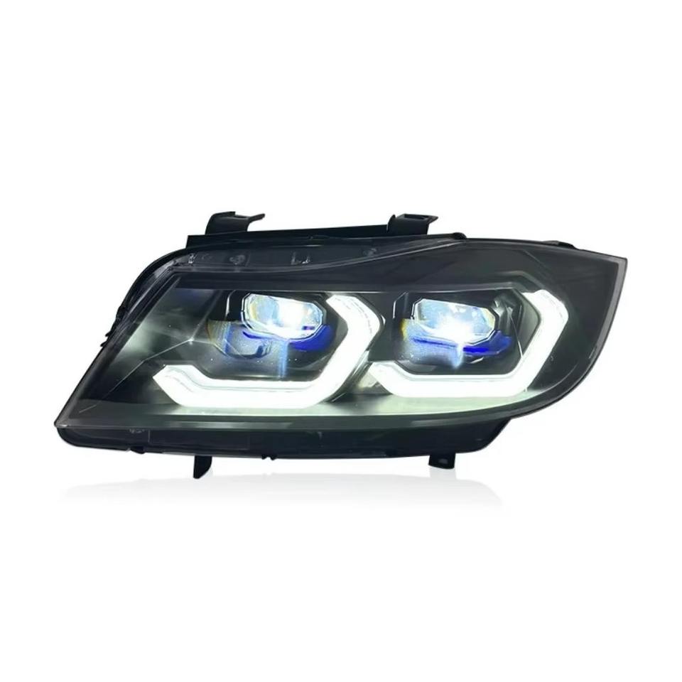 HETOP E90 Headlights 2005-2012 3 Series Monochrome Yellow Version White ...