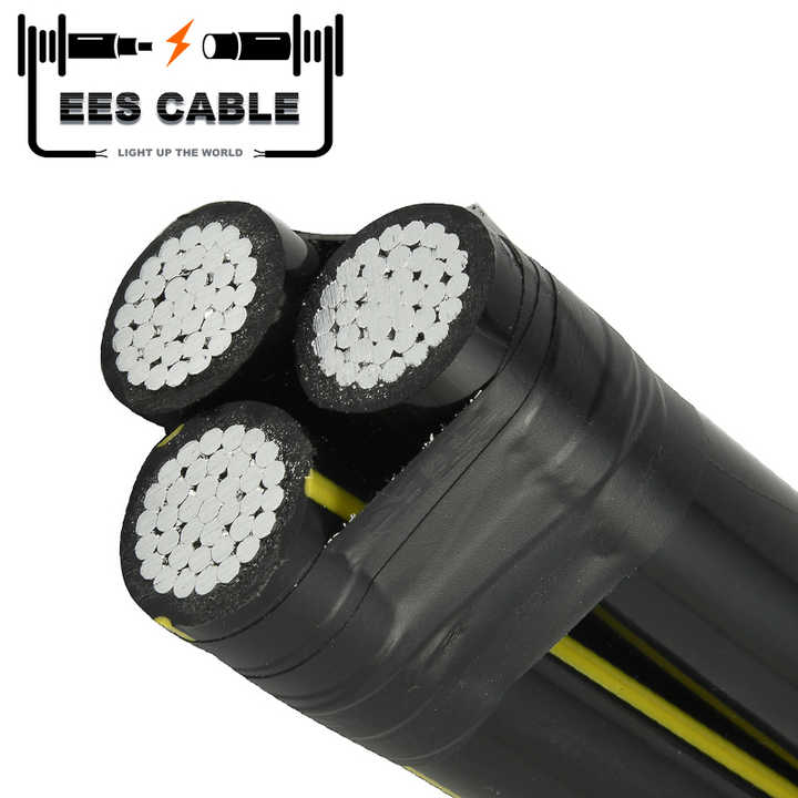 EES CABLE ABC Cable with Aluminum Conductor XLPE Insulated, IEC 60502-1 Standard Electric Wire ...
