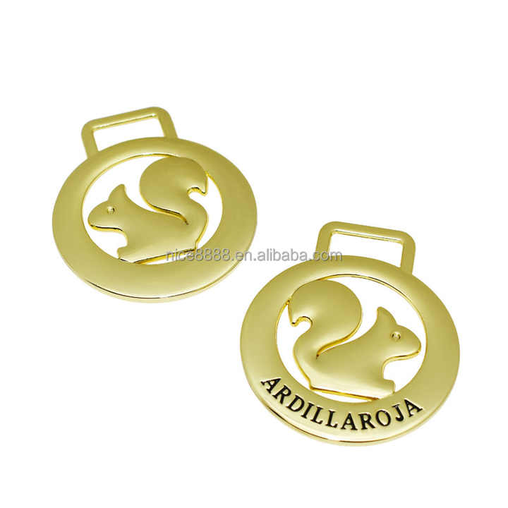 Wholesale Handbag Accessory Custom Metal Brand Logo Handbag Labels Hang ...