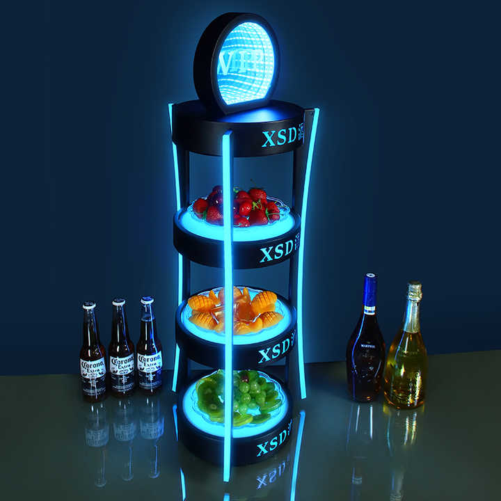 Fruits bar Display Tray LED Luminous Fruit Plate Food Serving LED Fruit ...