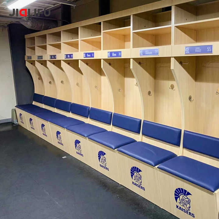 JIALIFU Customized Soccer Athlete Football Locker Room Lockers with Bench
