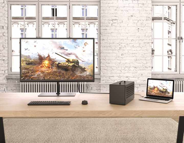 Compact Thunderbolt3 Egpu Enclosure With 600w Psu Compatible With Thunderbolt 4 Thunderbolt 5