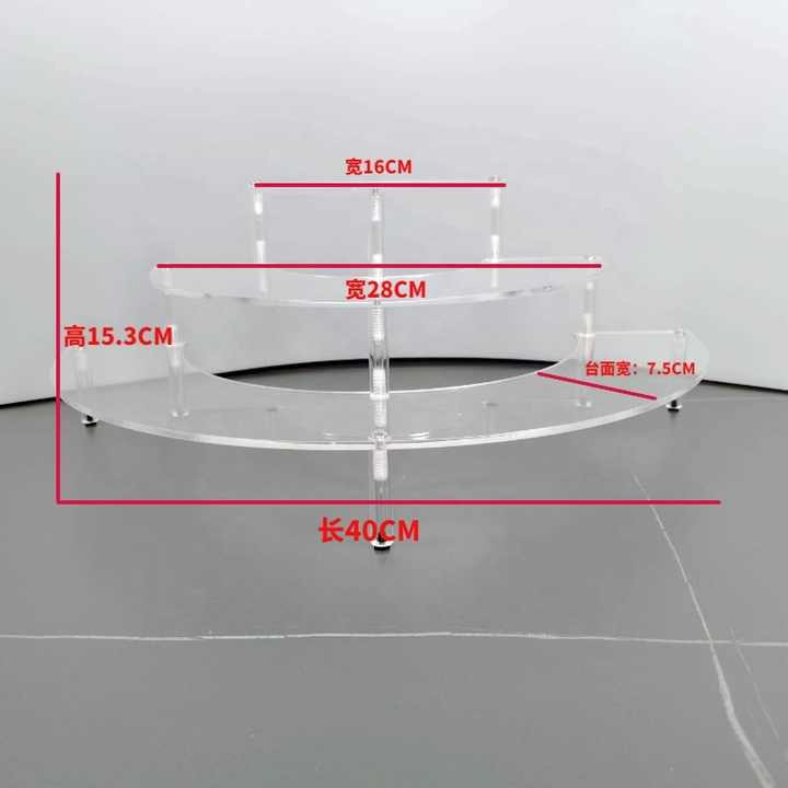 Clear Acrylic Display Risers Clear Acrylic Riser 3 Tier Acrylic Riser ...