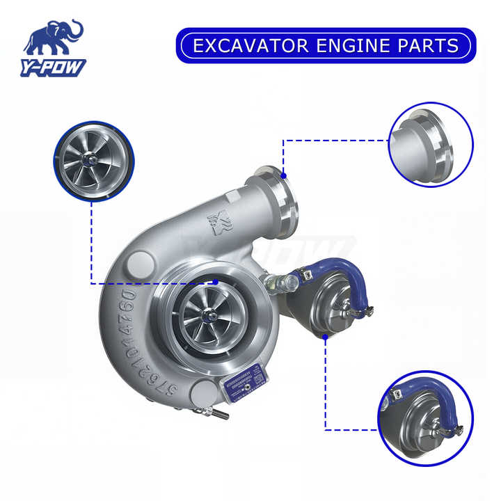 Turbocharger for D5E Excavator diesel Engine Parts Turbo 21092586 ...
