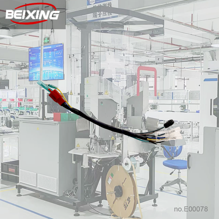 BeiXing Customized Automotive Wire Harness E00078 PVC IP66 12V Bare ...