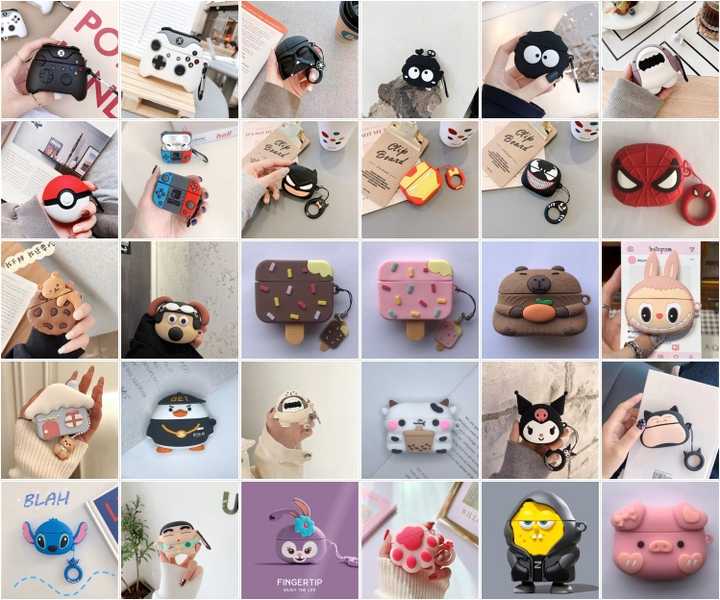 Wholesale Kawaii 3D Cartoon Silicon Earphone Cases for Airpods Pro 2