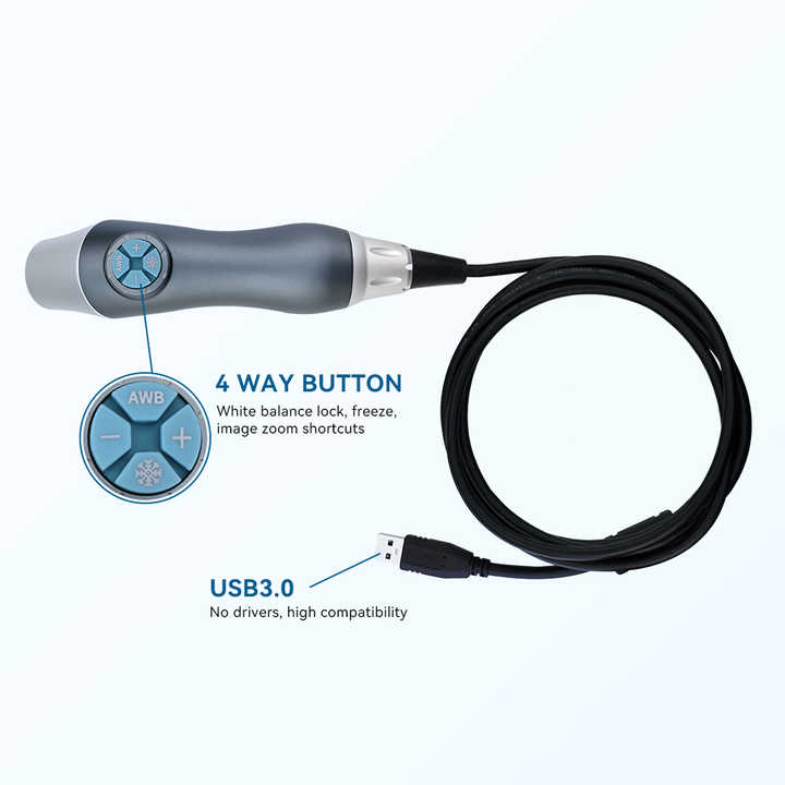 Veterinary Vet Endoscope Camera Ergonomics Full HD 1080P 60FPS Metal ...