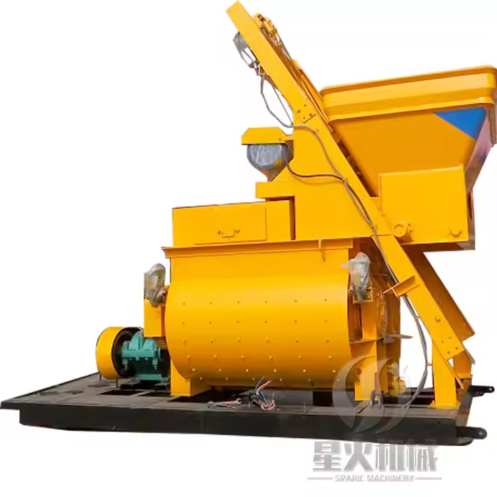 JS500 Twin Shaft Concrete Mixers - High Efficiency & Durability