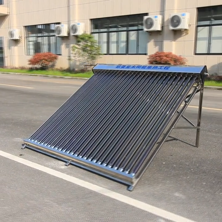 Copper Heat Pipe Condenser for Unpressured Solar Collectors
