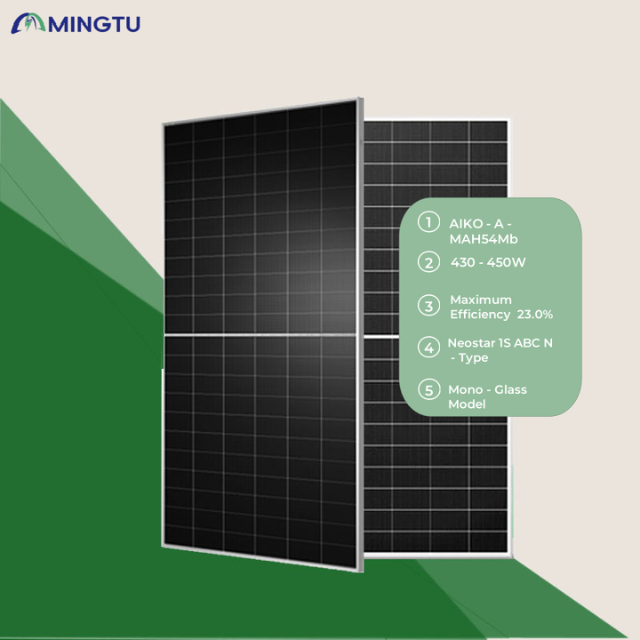 Aiko-a-Mah54mb IBN-Type 430W to 450W Solar Panel System with Single ...
