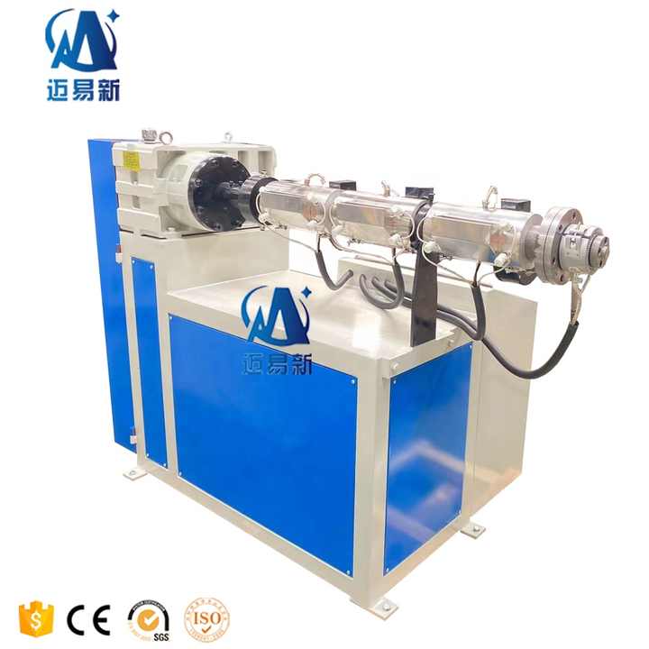 SJ25 Lab Scale Single Screw Extrusion 3D Printer Filament Extruder Machine with Moulds Extruding ...
