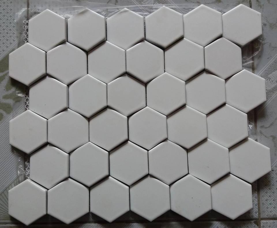 3D Hexagon Honey Comb White and Black PVC Beige Marble Mosaic Tile ...