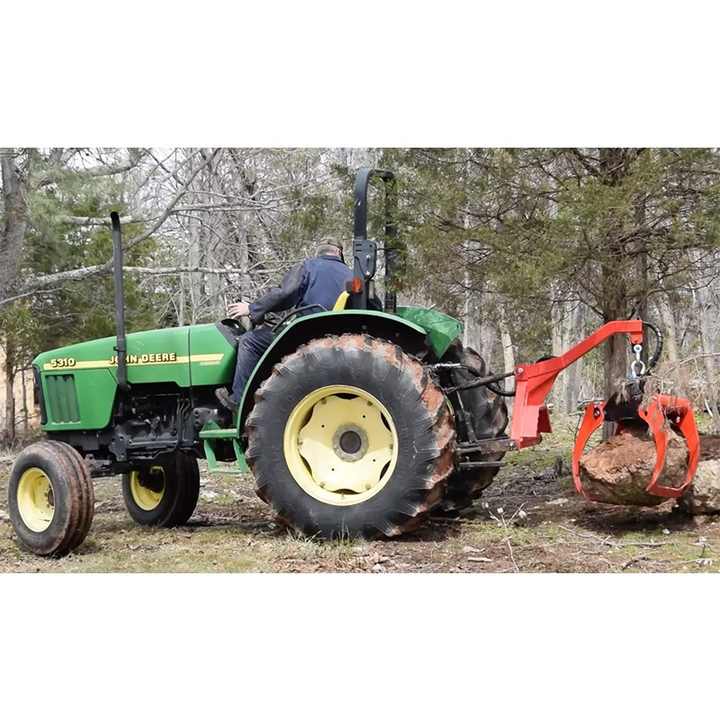 Compact Forestry Mini Tractor 3-Point Hitch Grapple - Hydraulically ...
