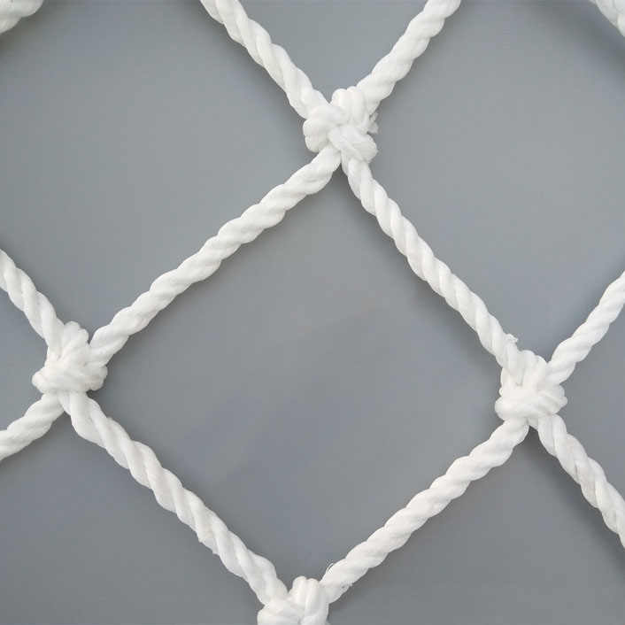 White Nylon Mesh Safety Net for Playground - Durable & Versatile