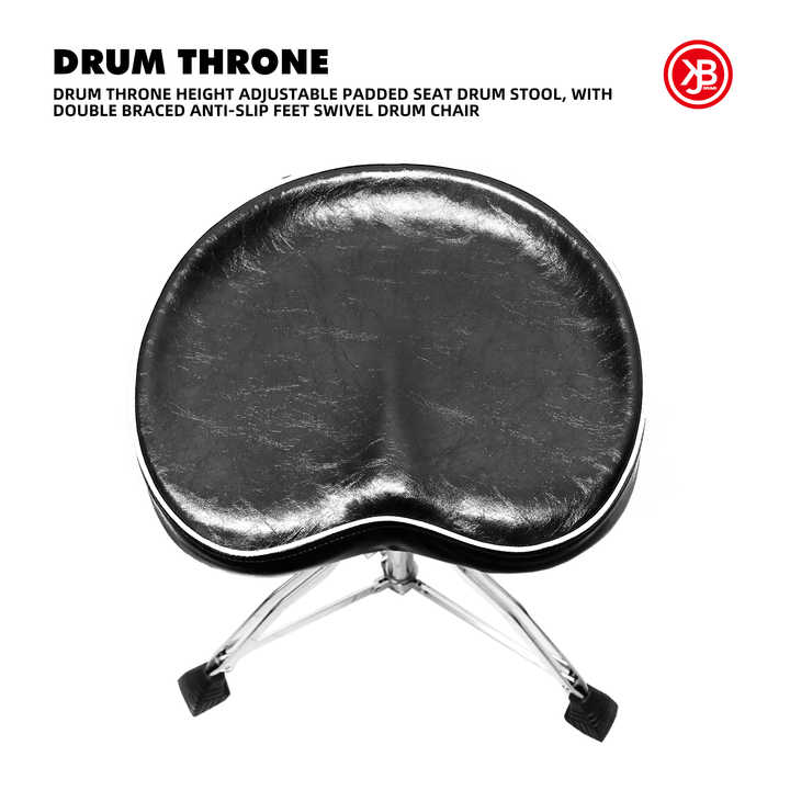 Beatello Drum Throne Stool - Durable & Adjustable Seating