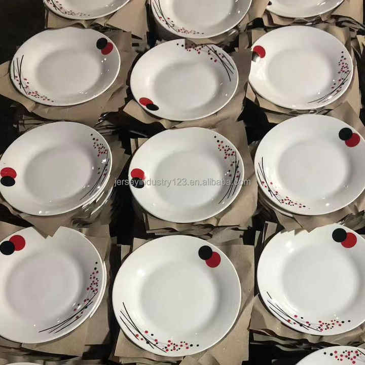 Cheap Bulk Ceramic Soup Plates 9 Inch Deep With Decal Design for ...